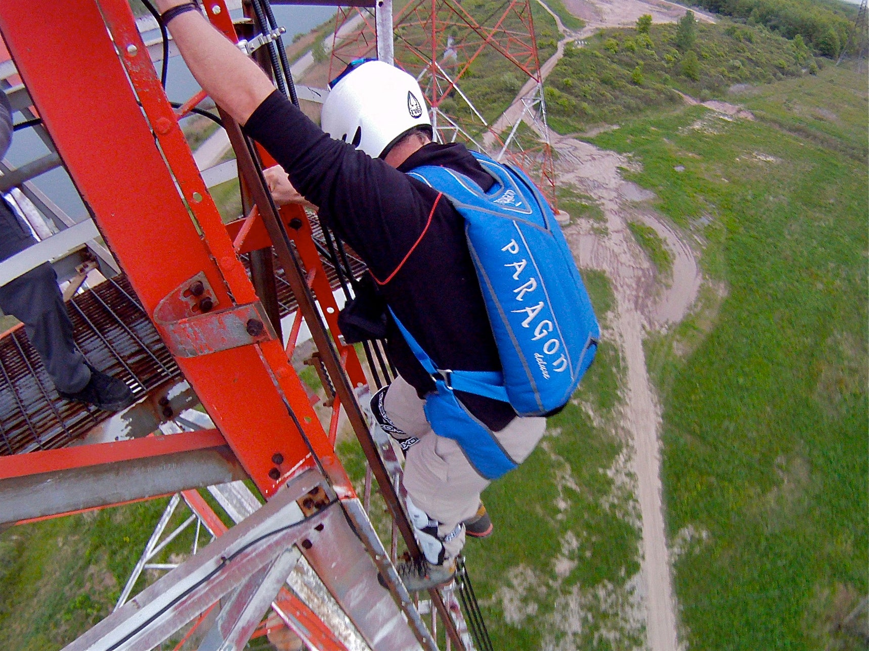 Base Jumping Antenna BASE Jumping. Base Jumping Is Extreme Sport Where